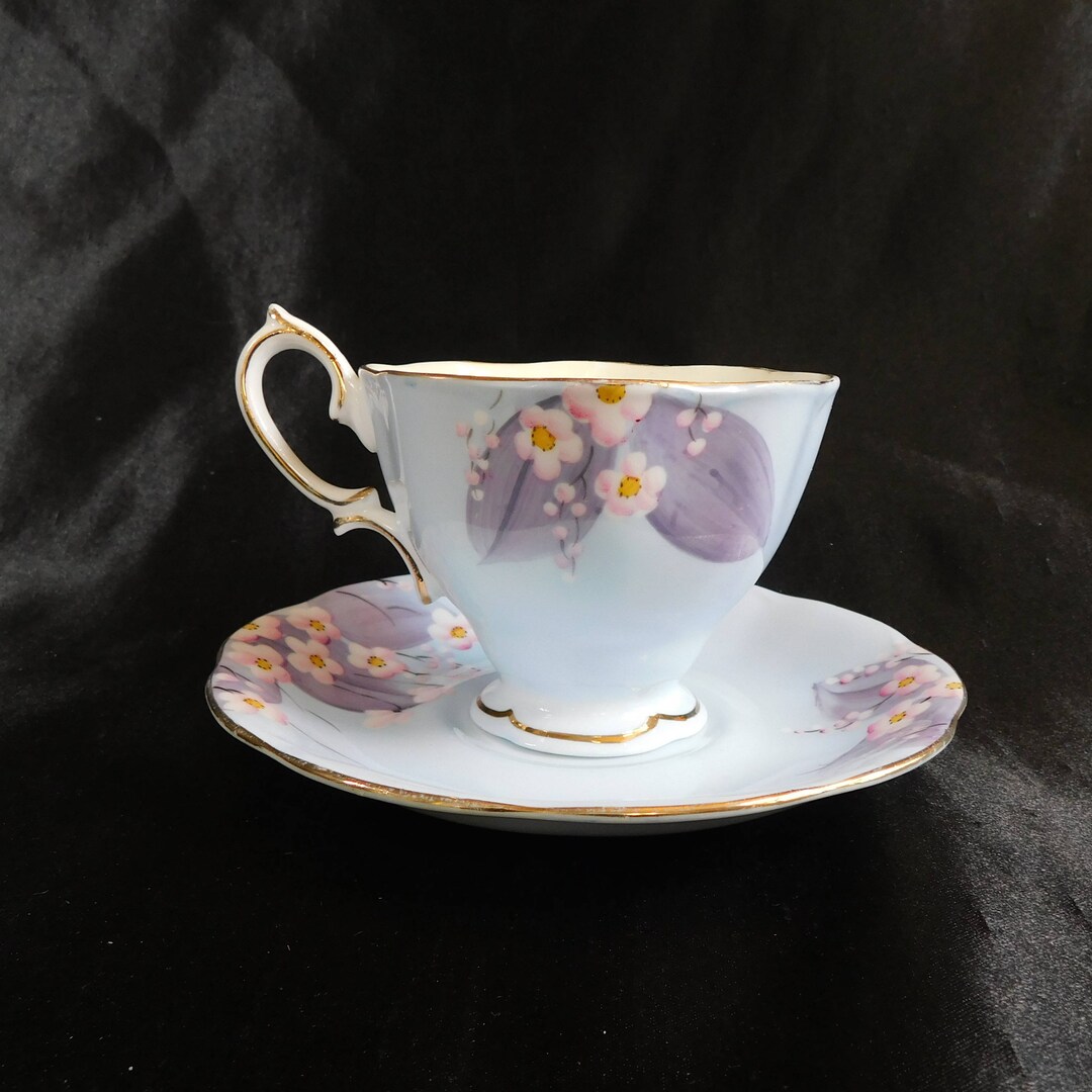 Royal Albert Blue Floral Teacup 22843 - Etsy