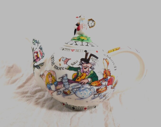 Cardew Designs Alice in Wonderland Teapot # 24523 - Etsy