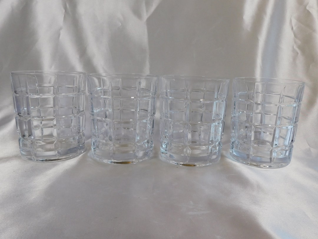 Set of Four Cut Crystal Rocks Glasses 23379 - Etsy