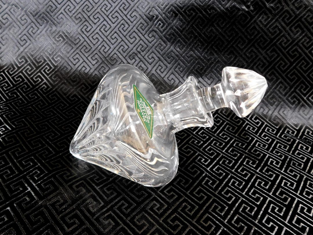 Shannon Cut Crystal Lay Down Perfume Bottle # 21116 - Etsy
