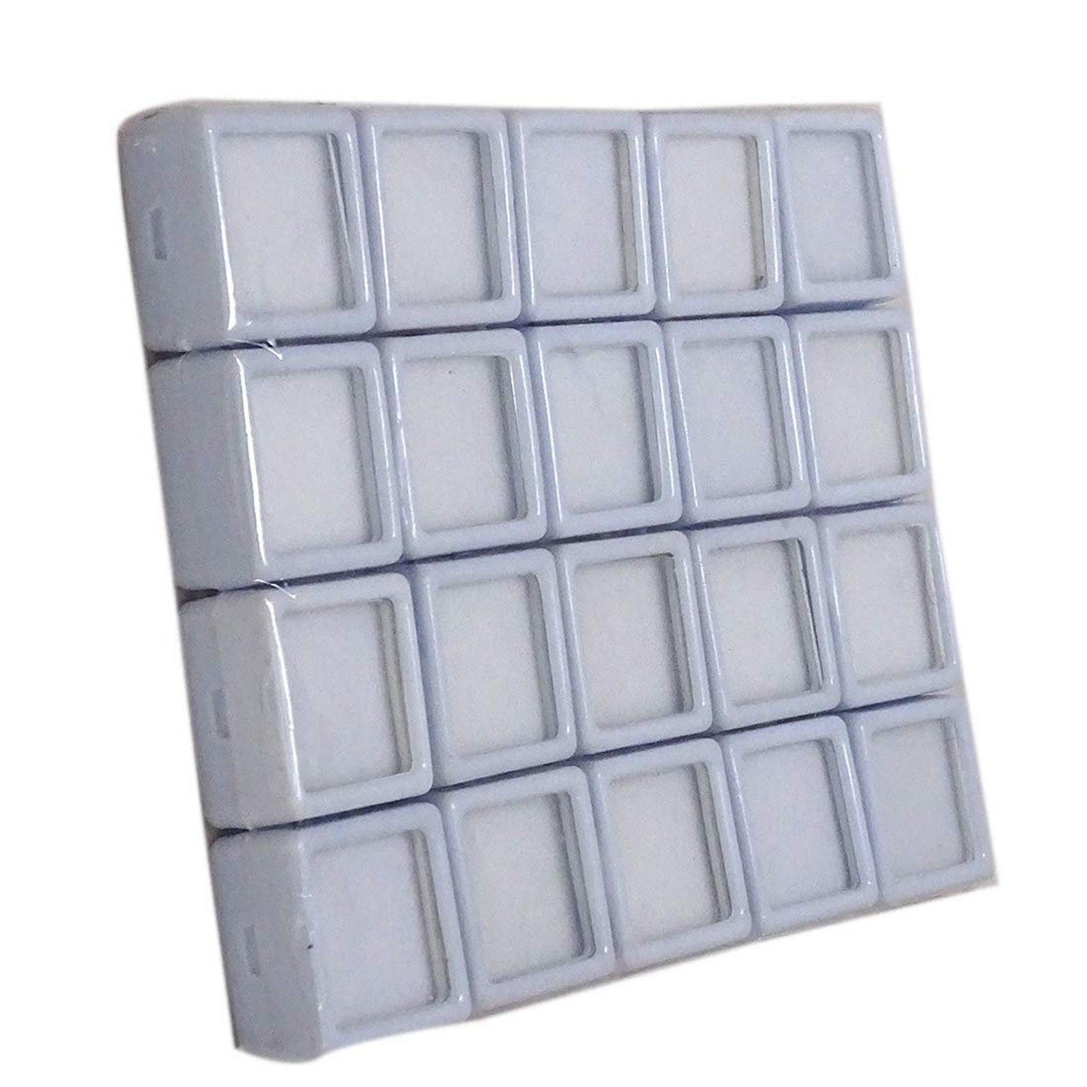 3 X 3 Cm White Gem Display Plastic Box Storage, Containers for Gems ...