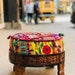 Indian Embroidered Patchwork Ottoman Pouf, Mudda Covers, Kantha ...