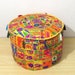 Indian Embroidered Patchwork Ottoman Pouf, Mudda Covers, Kantha ...