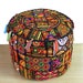 Indian Embroidered Patchwork Ottoman Pouf, Mudda Covers, Kantha ...