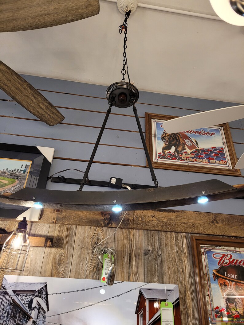 Custom Made Bourbon Barrel Stave Fixture - Etsy