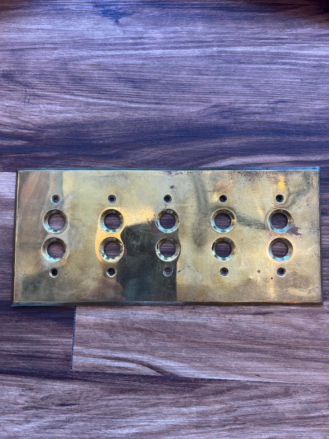 RARE 5 Gang Push Button Light Switch Cover Plate - Etsy