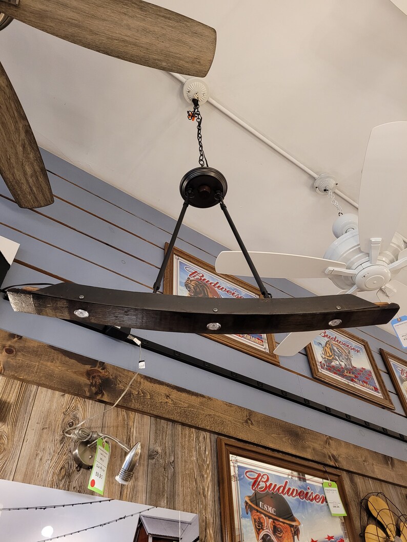 Custom Made Bourbon Barrel Stave Fixture - Etsy