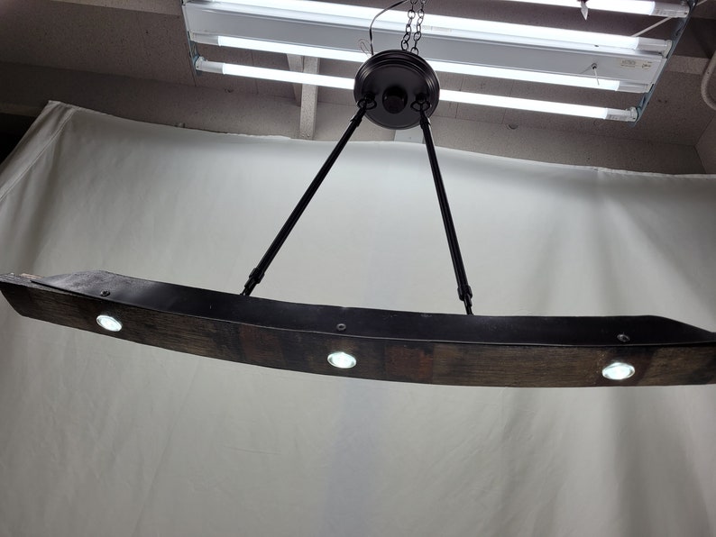 Custom Made Bourbon Barrel Stave Fixture - Etsy