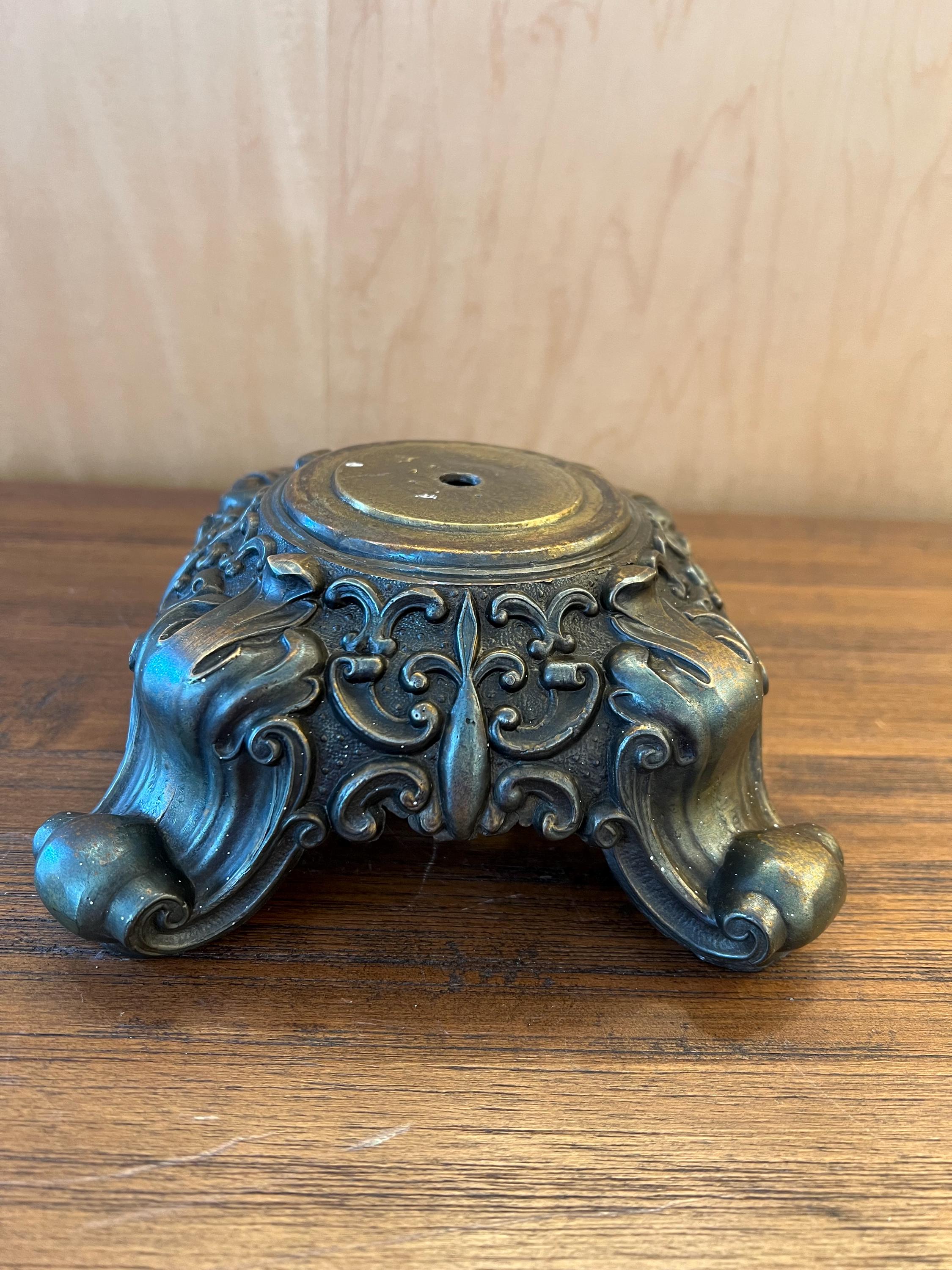 Vintage Ornate Heavy Die Cast Metal Lamp Base, Display Base - Etsy