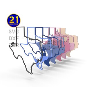 Texas - Laser Cut File Svg Dxf Ai Eps - Etsy
