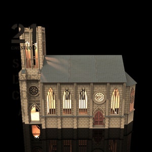Catholic Church Laser Cut File, Dxf, Svg, Ai and Cdr, 3d Puzzle File ...