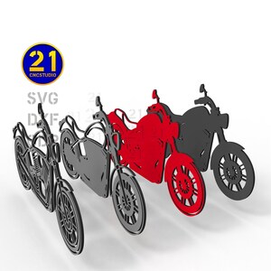 Multilayer Motorcycle V2, Laser Cut File in Svg, Dxf, Ai, Cdr, 4 Layers ...