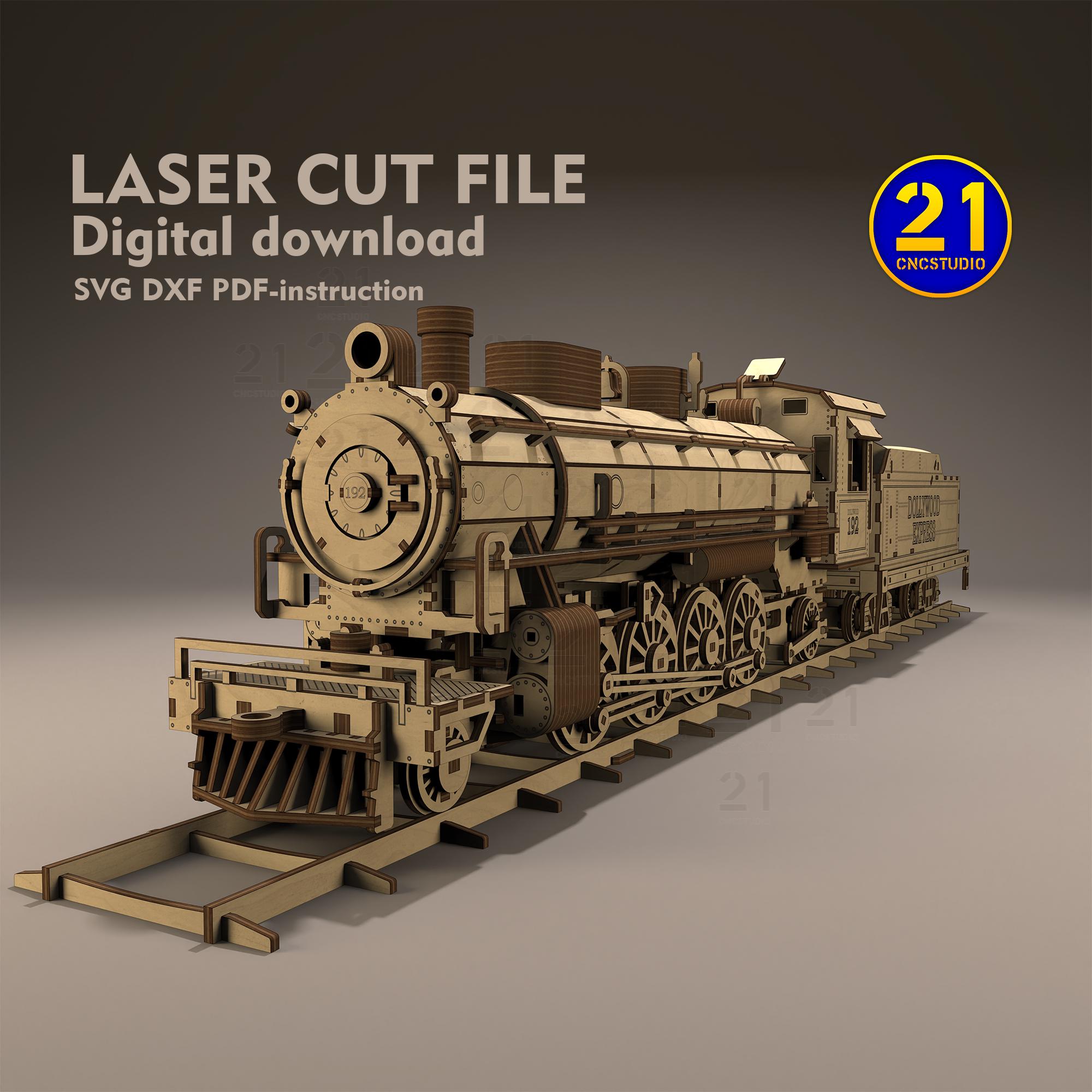 Steam Locomotive Laser Cut Model | Dollywood Express No. 192 Klondike ...