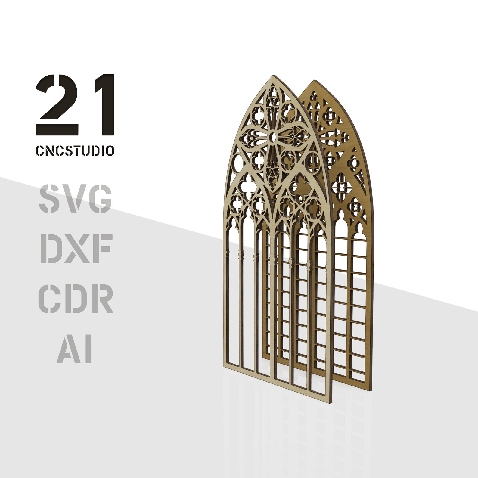Window of the Cologne Cathedral Multilayer 2d Dxf, Svg, Ai, Cdr Laser ...