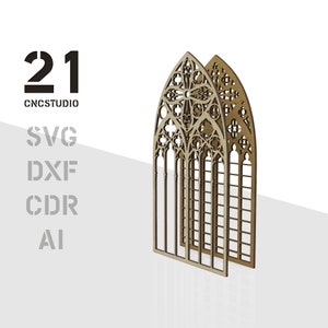 Window of the Cologne Cathedral Multilayer 2d Dxf, Svg, Ai, Cdr Laser ...