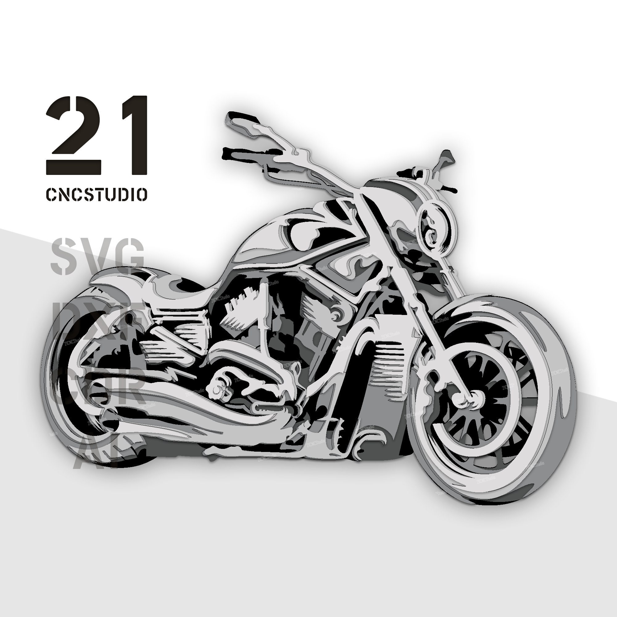 Multilayer Motorcycle Laser Cut File in Svg Dxf Ai Cdr 5 - Etsy Australia