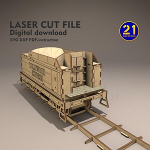 Dollywood Express No. 70 Detailed 3D Laser Cut Model Scale 1/32 SVG ...