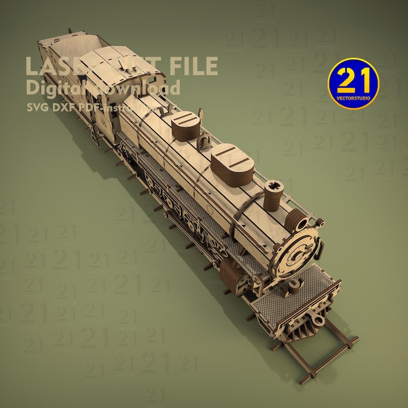 Dollywood Express "klondike Katie" Steam Locomotive Laser Cut Model ...