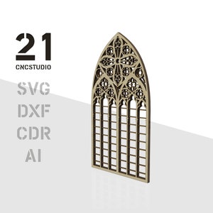 Window of the Cologne Cathedral Multilayer 2d Dxf, Svg, Ai, Cdr Laser ...