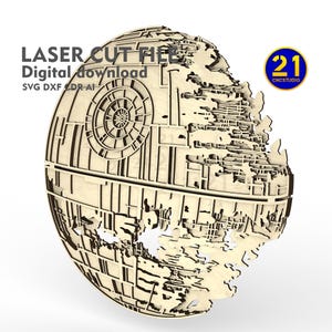 Death Star 5 Layers 2.5d Dxf, Svg, Ai, Cdr Laser Cut File - Etsy