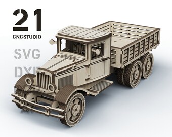 Wooden Truck Laser Cut File - Etsy