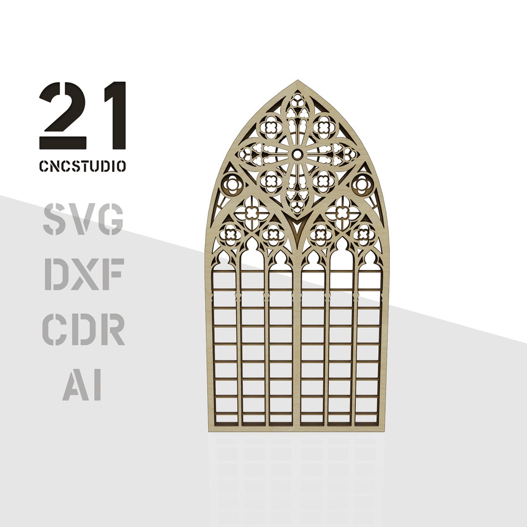 Window of the Cologne Cathedral Multilayer 2d Dxf, Svg, Ai, Cdr Laser ...