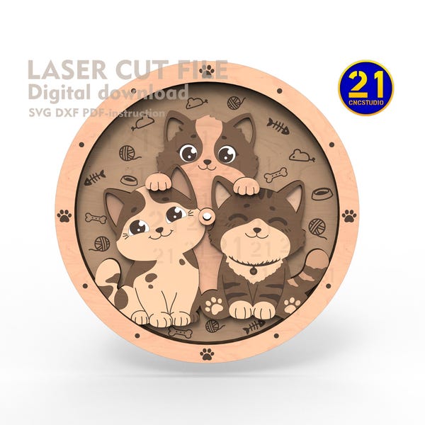 Cat Clock - Etsy UK