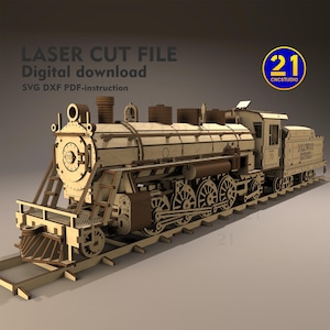 Dollywood Express No. 70 Detailed 3D Laser Cut Model Scale 1/32 SVG ...