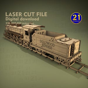 Dollywood Express "klondike Katie" Steam Locomotive Laser Cut Model ...