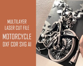 Motorcycle Multilayer - Etsy