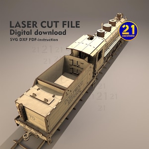 Dollywood Express No. 70 Detailed 3D Laser Cut Model Scale 1/32 SVG ...