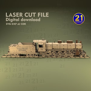 Dollywood Express "klondike Katie" Steam Locomotive Laser Cut Model ...