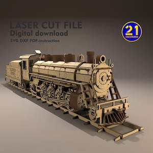 Dollywood Express No. 70 Detailed 3D Laser Cut Model Scale 1/32 SVG ...