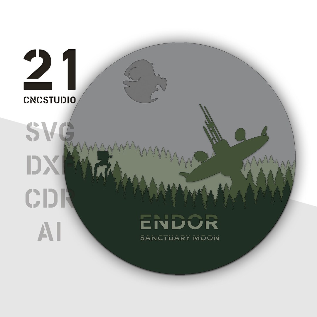 Endor Multilayer 2d Dxf, Svg, Ai, Cdr Laser Cut File - Etsy Canada