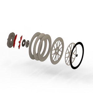 Sport Wheel Rims | 5 Layers 2.5d | Dxf, Svg, Ai, Cdr Laser Cut File - Etsy