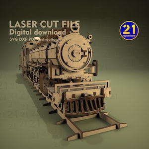 Dollywood Express "klondike Katie" Steam Locomotive Laser Cut Model ...