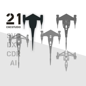 Spaceship Mando N1 Multilayer 2d Dxf, Svg, Ai, Cdr Laser Cut File - Etsy