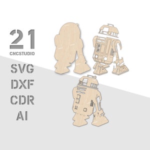 Robot Layered Cdr and Dxf Vector File for Laser Cutting - Etsy Australia