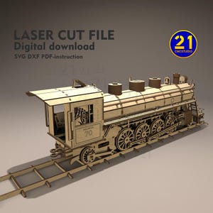 Dollywood Express No. 70 Detailed 3D Laser Cut Model Scale 1/32 SVG ...