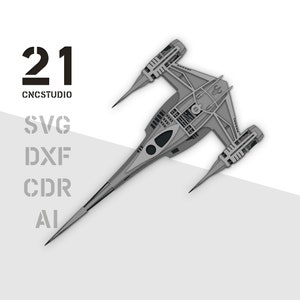 Spaceship Mando N1 Multilayer 2d Dxf, Svg, Ai, Cdr Laser Cut File - Etsy