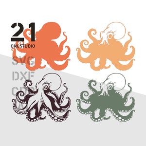 Octopus Multilayer 2d Dxf, Svg, Ai, Cdr Laser Cut File - Etsy