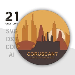 Set of Naboo Tatooine Coruscant Multilayer 2d Dxf, Svg, Ai, Cdr Laser ...