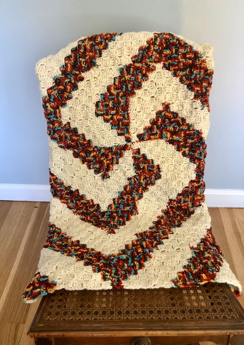 Center Spiral Crochet Baby Blanket Pattern - Etsy