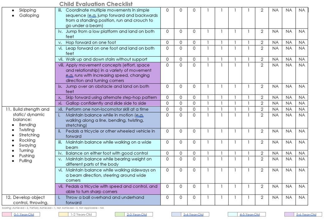 57 Pages Child Evaluation Checklist E-copy - Etsy