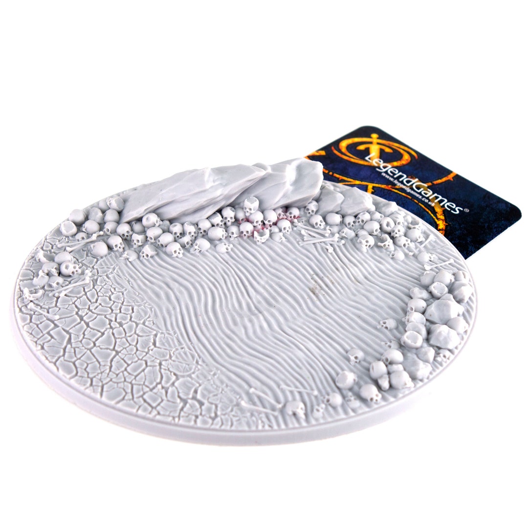 Sand and Skull Base 120mm X 92mm Oval Flying Monster Base X 1 Resin ...