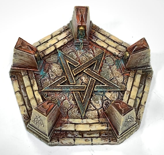 Necromancer Large Summoning Pentagram Resin Designed and - Etsy