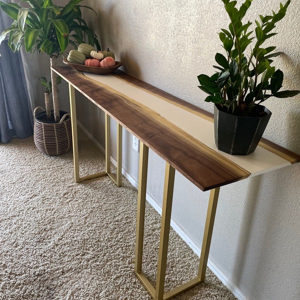 Walnut Entry Table - Etsy