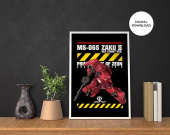 Zaku Ii Svg - Etsy