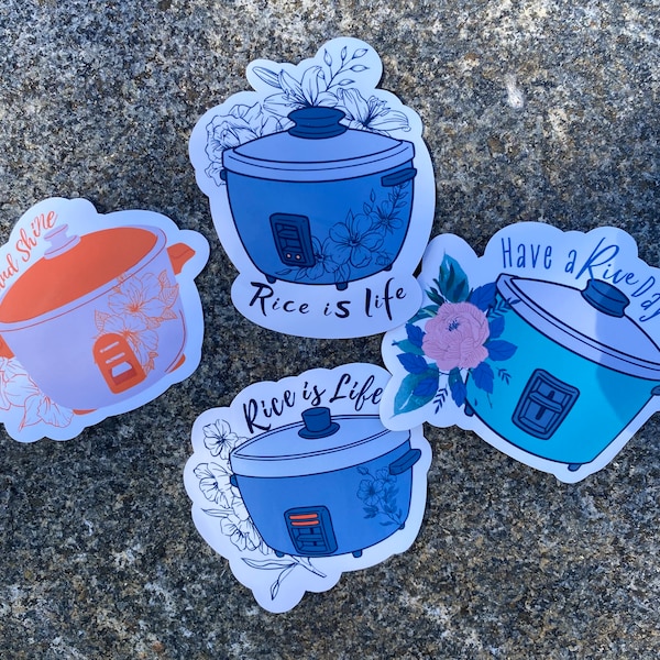 Rice Stickers - Etsy