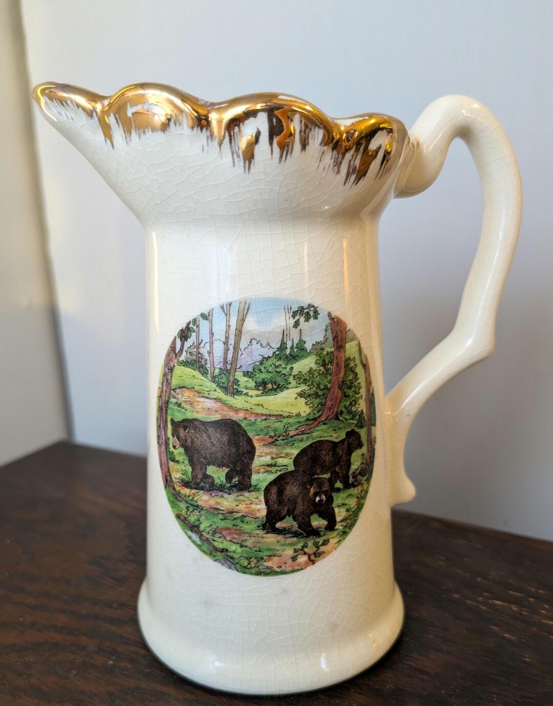 Black Bear Syrup Pitcher - Etsy